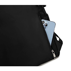 Teecho Waterproof School Backpack Set for Girl Fashion Women Backpack Purse College Bookbag Black