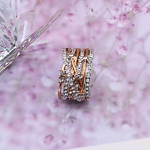 HSQYJ Retro Oval Yellow Amber Ring Elegant Vintage Crystal Wedding Cocktail Statement Rings Uniquely Stylish Fashion Creative Engagement Jewelry for Women