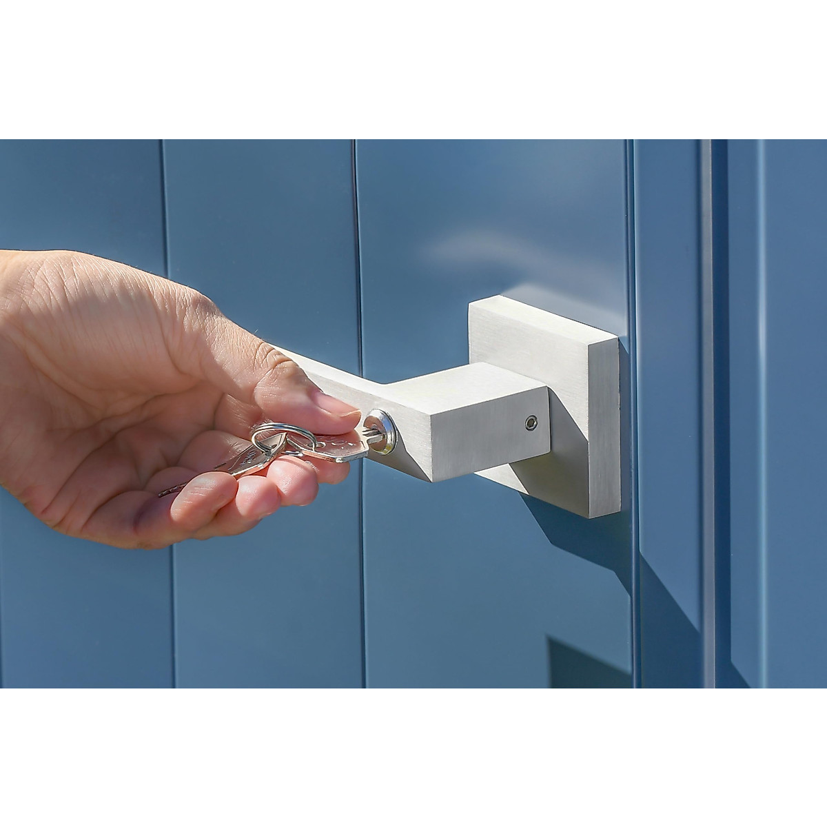 Arrow Sheds 6' x 4' Outdoor Steel Storage Shed, Blue