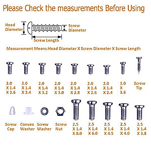 Eyeglasses Repair Kit, 1000PCS Eyeglass Screws and 6 Pcs Screwdrivers Tweezer for Eyeglasses, Sunglasses, Watch Clock Spectacle Repair