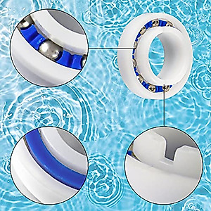Funmit [10 Pack] C60 C-60 Ball Bearing Replacement for Pool Cleaner Wheels, Perfectly Compatible with Polaris Pressure Pool Cleaners 180 and 280, Smooth Rotation and Sturdy Materials