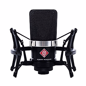 Neumann TLM 102 Black Cardioid Condenser Microphone Studio Set w/ Shock Mount MT
