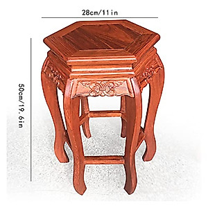 Bonsai Base Stand Wooden Plant Display Stand Plant Stand Flower Pot Holder Shelf Indoor Planter Display Shelving for Balcony Living Room Display Stand Base (Size : Small)