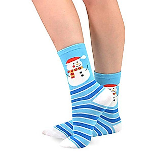 TeeHee Christmas Holiday 12-Pack Gift Socks for Men with Gift Box (Holiday-C)