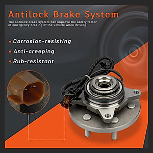 DRIVESTAR 515169 4WD Front Left/Right Wheel Hub & Bearing Assembly for Ford F150 2015-2017 4WD Only (Excludes Raptor)