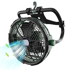 Desk Fan - 13 Inch Air Circulator Fan Turbo Fan High Velocity Vortex Fan Small Fan Wall Mountable 5 Speed Settings 360° Adjustable