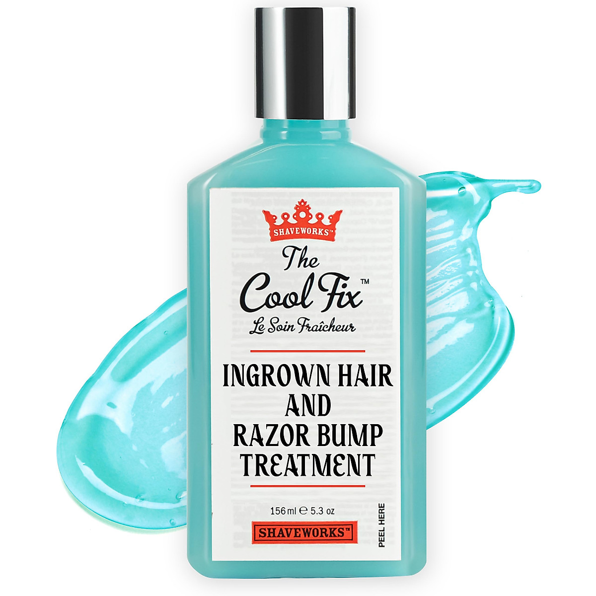 Shaveworks The Cool Fix Aftershave for Women: Pubic Hair Removal, Razor Bumps, Razor Burns, Ingrown Hair Treatment – After Shaving Post Waxing Bikini Area Moisturizing Skin Care Gel 5.3 Fl Oz