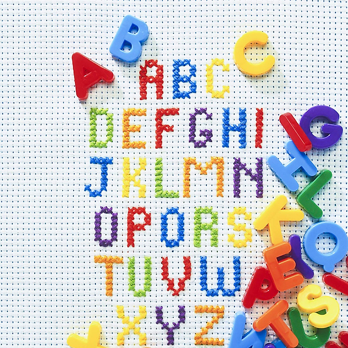 Similane 6 Pieces Aida Cloth 14 Count Cross Stitch Fabric, White, 12 by 18-Inch