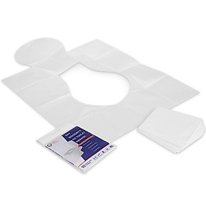 Disposable Toilet Seat Covers Flushable Paper Travel Pack (60-Count) -Disposable Seat Covers for Travel Adults Kids Baby Toddlers Potty Training Liners in Public Restrooms