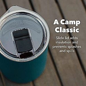 MiiR, Camp Cup, Vacuum Insulated, Stainless Steel with Slide Lid, BPA Free, Black, 8 Fluid Ounces