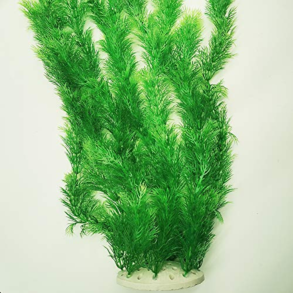 E.YOMOQGG Aquarium Artificial Plants Fish Tank Decorations Aquarium Decorations, Underwater Aquatic Plastic Grass, 21.6” Tall Fishtank Plants Ornament Large for Landscape (Green)(E)