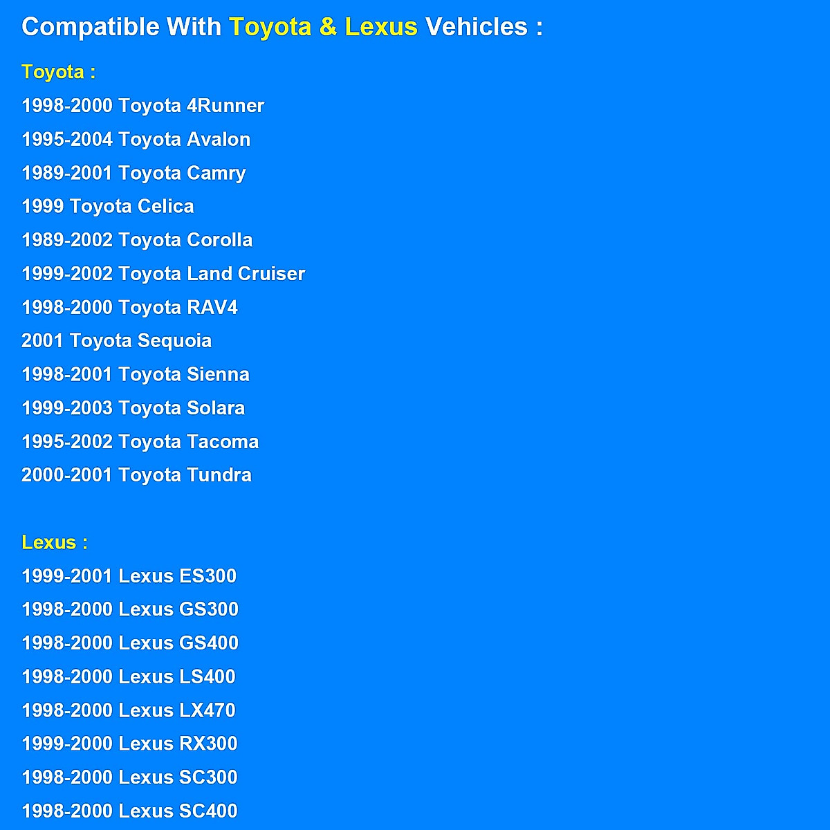 Gas Cap, Fuel Cap Replace 77310-48020 Compatible with Toyota Lexus - 1995-2004 Avalon, 1989-2001 Camry, 1989-2002 Corolla, 1995-2002 Tacoma, 1998-2000 4Runner, 1999-2003 Solara, 1999-2000 RX300, More