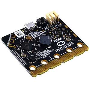 GeeekPi Micro:bit V2 Go Kit Original Microbit V2 Starter Kit, with BBC Micro:bit V2 Board, Battery Holder, 2 AAA Batteries, Micro USB Cable for Coding and Programming
