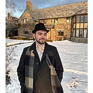 Fedora Hats for Men Unisex Manhattan Black Fedora