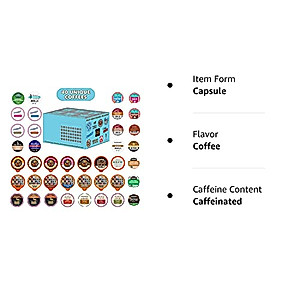 Custom Variety Pack Flavored Coffee for Keurig K-Cup Brewers, 40 Count