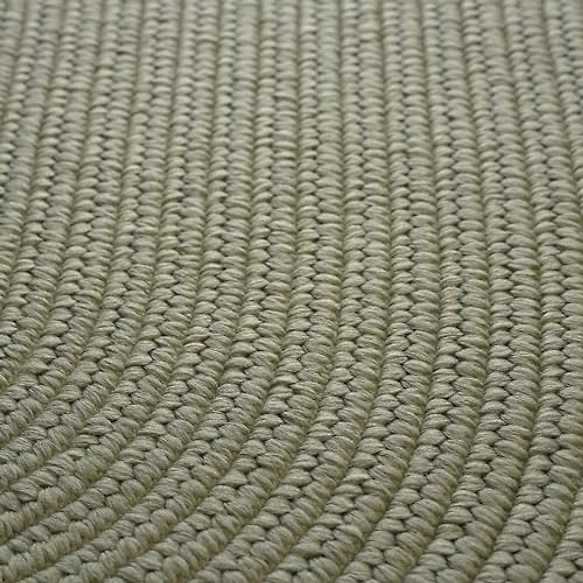 Colonial Mills Delicious Braided Reversible Solid 2X4 Scatter Throw Rug - Palm, Handcrafted in USA, Woven Texture, High Traffic, Entry, Kitchen, Living Room, Bed, Bath, Foyer, Porch - 2' X 4' Oval