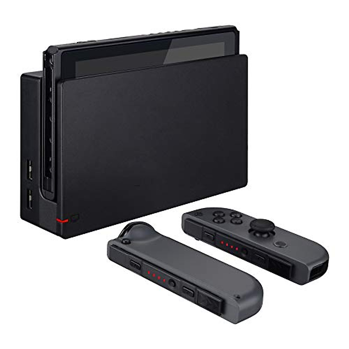 eXtremeRate Firefly LED Tuning Kit for Nintendo Switch Joycons Dock NS Joycon SL SR Buttons Ribbon Flex Cable Indicate Power LED - Red (Joycons Dock NOT Included)
