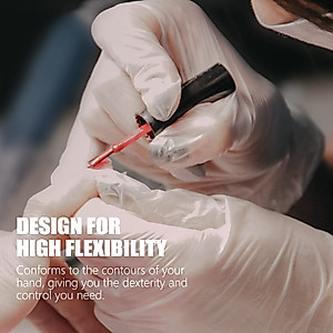 Amozife Clear Vinyl Exam Gloves, 4 Mil Powder & Latex Free Non-Sterile Disposable Gloves for Medical, Cooking, Cleaning, Food Prep, X-Large