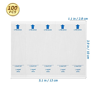 200Pcs Disposable Probe Covers,Thermometers Sleeves Covers Digital Thermometers Probe Covers for Oral Armpit Rectal Electric