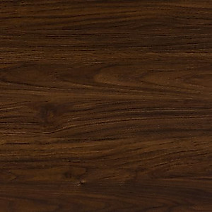 Walker Edison Saxon Mid Century Modern 2 Door Glass Shelf TV Stand for TVs up to 80 Inches, 70 Inch, Dark Walnut