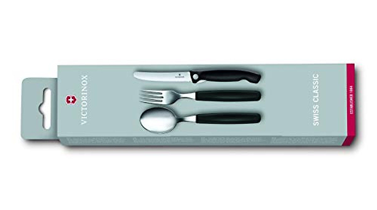 Victorinox Swiss Classic 3-Piece Knife Set in Black