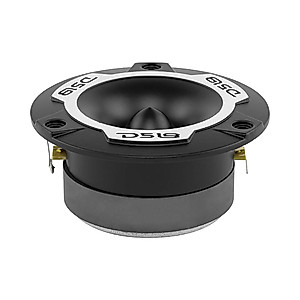 DS18 PRO-TWX1 Super Tweeter in Silver - 1", Aluminum Frame and Diaphragm, 240W Max, 4 Ohms, Built in Crossover - PRO Tweeters are The Best in The Pro Audio and Voceteo Market (Pair) - Silver (Renewed)
