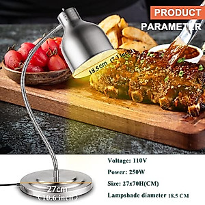 YMJOINMX Food Heat Lamp Commercial Food Warmer Lamp Food Service Restaurant Retractable Heat Lamp Heating Lamp for Food Warming Restaurant Buffet Home Use Warmer