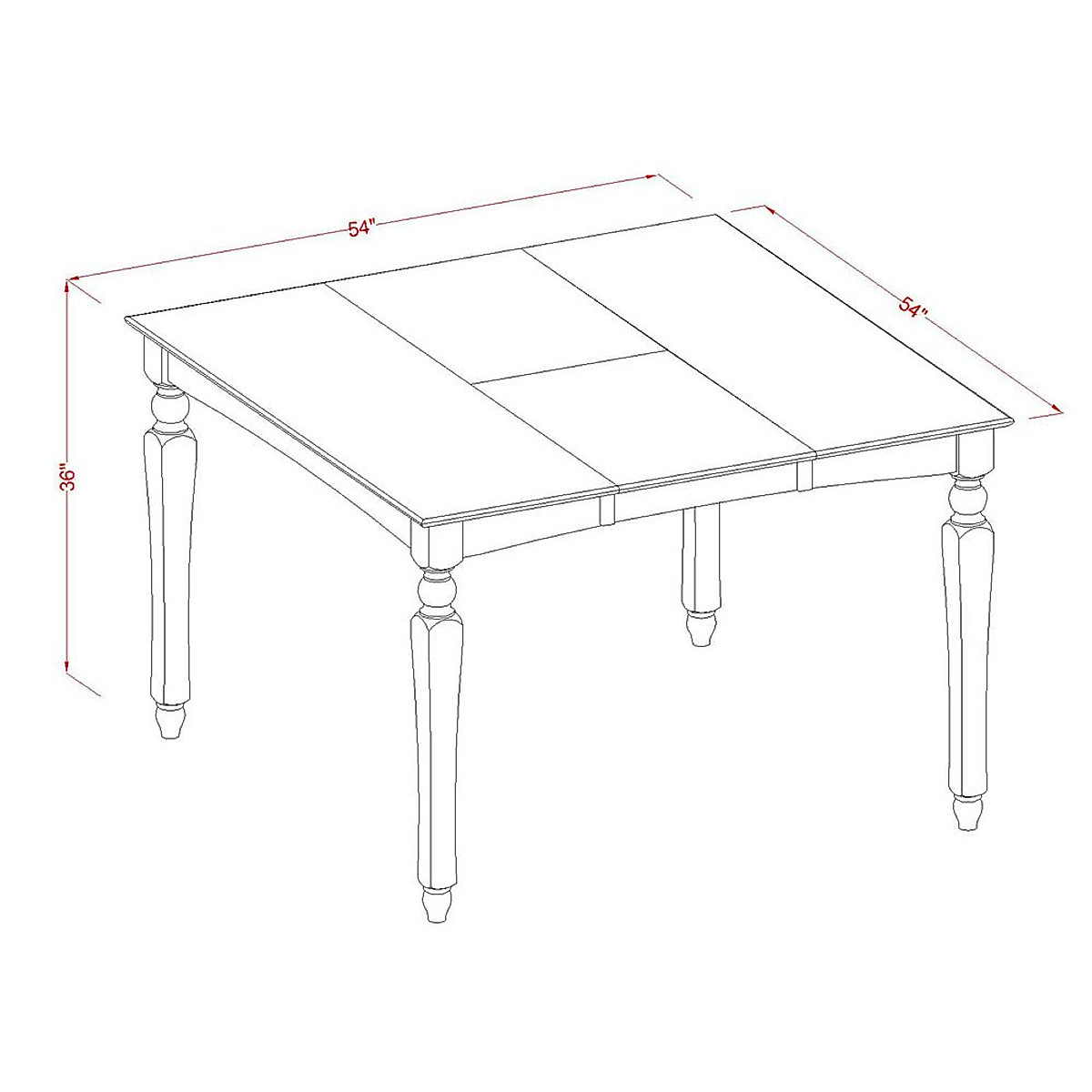 East West Furniture CHEL9-MAH-W 9 Piece Counter Height Dining Table Set Includes a Square Kitchen Table with Butterfly Leaf and 8 Dining Chairs, 54x54 Inch, Mahogany