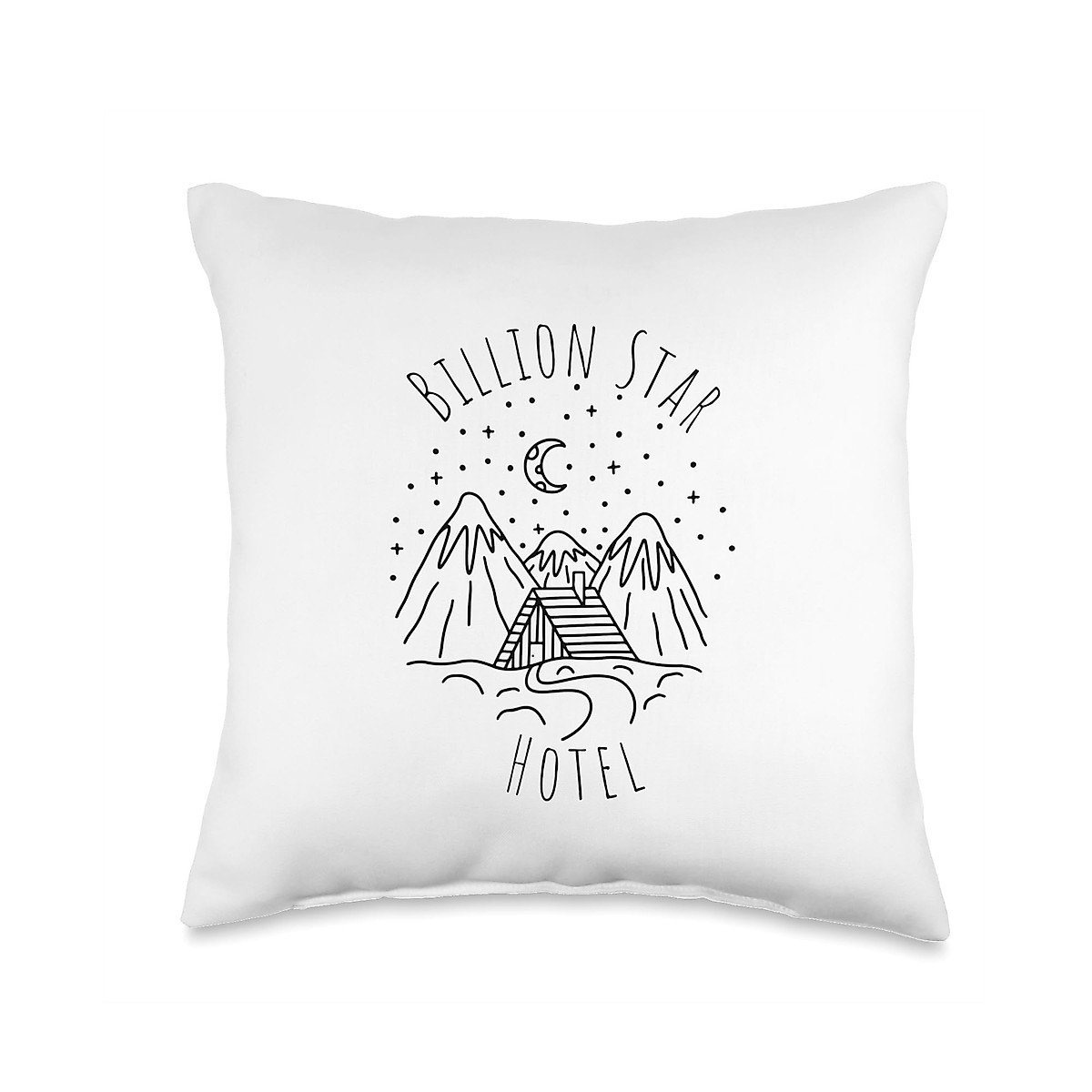 Nature Explorer Billion Star Hotel Camping Graphic Throw Pillow, 16x16, Multicolor