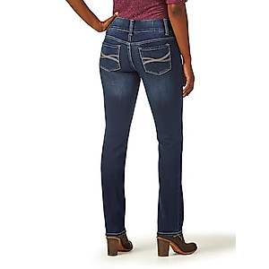 Riders by Lee Indigo Women's Pull-On Waist Smoother Straight-Leg Jean,Polar Drift,10