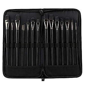 Creative Mark Folding Long Handle Paintbrush Storage Easel & Traveling Case - Artist Paintbrush Carrying Case & Artist Easel For Long Handle Paintbrushes Up To 13" Long - [Long Handle Easel & Case]
