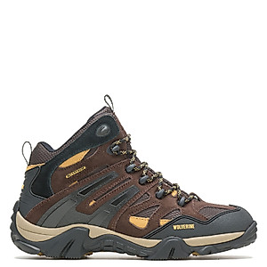 Wolverine Men's Wilderness Waterproof Hiking Boot, Chocolate Brown, 12 X-Wide