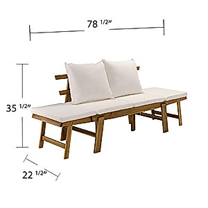 SEI Furniture Dolavon Outdoor Lounge Chair, White