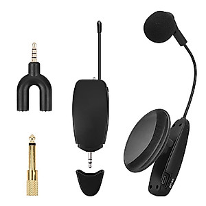 n/a Wireless Instrument Microphone Suction Cup Condenser Gooseneck Mic Voice Recording Live Show for Guitar Violin Bas