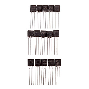 BOJACK 15 Values 750 Pcs A1015 C945 C1815 S8050 S8550 S9012 S9013 S9014 S9015 S9018 2N2222 2N3904 2N3906 2N5401 2N5551 PNP NPN Power General Purpose Transistors Assortment Kit