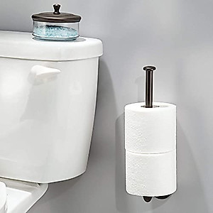 iDesign Orbinni Wall Mounted Metal Paper Towel Holder, Roll Organizer for Kitchen, Bathroom, Craft Room, Set of 1, Bronze