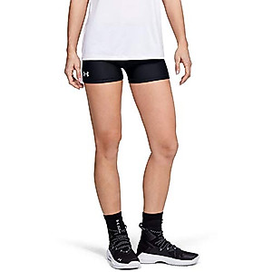 Under Armour Women's Team Shorty 3 , Black (001)/White , Small