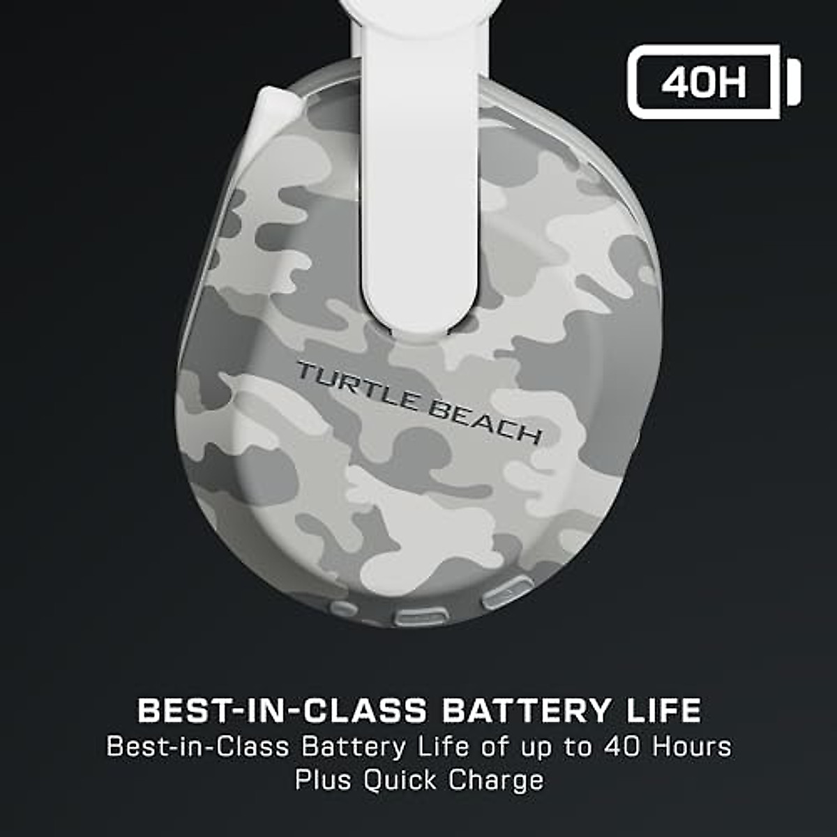 Turtle Beach Stealth 500 Wireless Gaming Headset Licensed for Xbox Series X|S, Compatible with Xbox One, Bluetooth, PC, Mobile, 40 Hr Battery, Memory Foam Cushions, Flip-to-Mute Mic – Arctic Camo