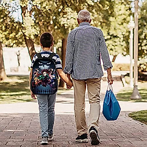 TianJie Anime Backpack for Anime Fans, 3D Print Casual Daypack Laptops Backpack College Sports Bags - 04