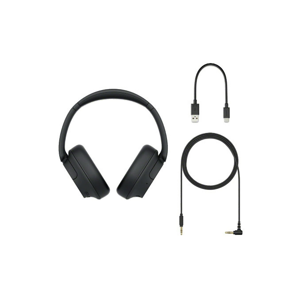 Sony WHCH720N Wireless Over The Ear Noise Canceling Headphones with 2 Microphones (Black) Bundle with Bluetooth Locator Keychain (2 Items)