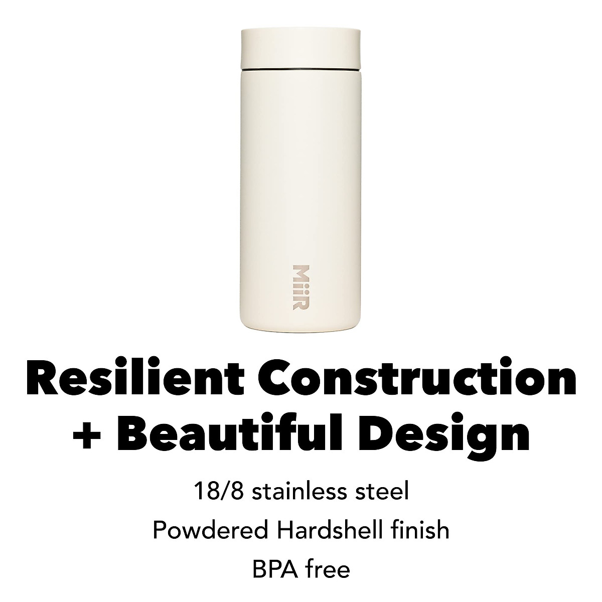 MiiR 360 Traveler, Stainless Steel Double-Wall Vacuum Insulated Tumbler - Leakproof 360 Lid for Easy Sipping on the Go; Perfect for Hot & Cold Drinks