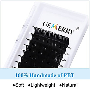 Eyelash Extensions Individual Lashes 0.07 D Curl 15-20mm Mixed Classic Lash Extensions Single Eyelashes Supply by GEMERRY (0.07-D, 15-20mm Mix)