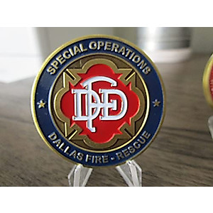 Dallas Fire Department Special Operations k9 Hazmat Swiftwater WildlandChallenge Coin