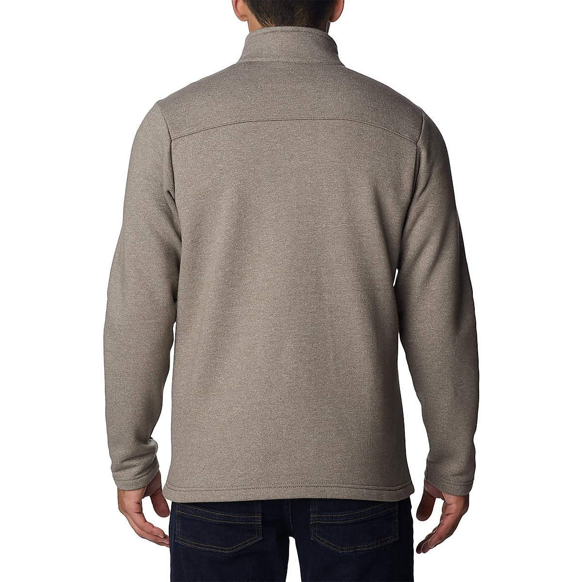 Columbia Men's Great Hart Mountain III Half Zip, Boulder Heather, Large