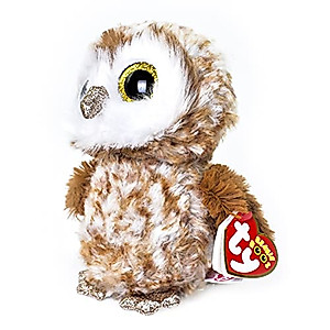 TY T36326 Percy BARN OWL-Beanie BOOS, Multicolored, 15 Cm