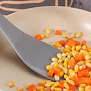 6-piece Non-stick Silicone Cooking Kitchen Utensils Spatula Set With Rocket Holder, Cool Anti Scratch Kitchen Utensils, Chef Gifts for Men Unique Funny (Color : Pink)