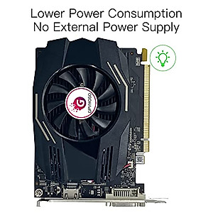 GPVHOSO GeForce GT 1030 4GB GDDR4 Video Graphics Card GPU Single Fan Cooling SystemHDMI/DVI-D, DirectX 12, GPU Boost 3.0, Computer Gaming Video Card, Desktop GPU, Support 4K,SingleFan Cooling System