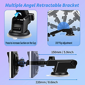 EMSIKC 5 Inch AHD Baby Car Mirror,1080P Sucker Bracket Monitor Display with Infrared Night Vision Function Baby Car Camera,View Infant in Rear Facing Seat with 150°Wide View
