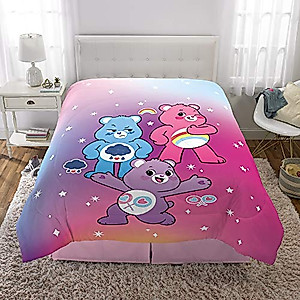 Franco Kids Bedding Super Soft Reversible Comforter, Twin/Full, Care Bears