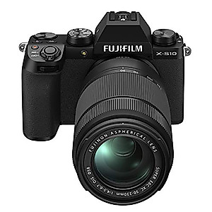 FUJIFILM X-S10 W Mirrorless Digital Camera Zoom Lens Kit, F X-S10LK-1545/50230, Black